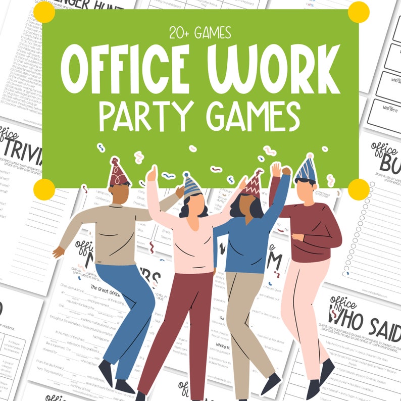 Team Building Games for Work Office Games Activities Bundle - Etsy