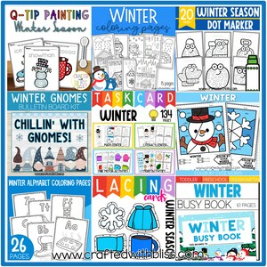 January Preschool-kindergarten Bundle, January Kindergarten Activities ...