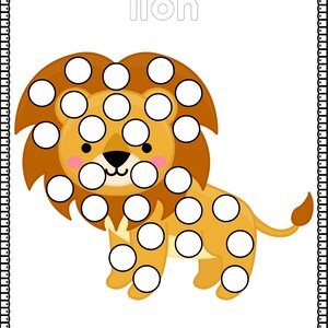 Safari Dot Marker Printable - Etsy
