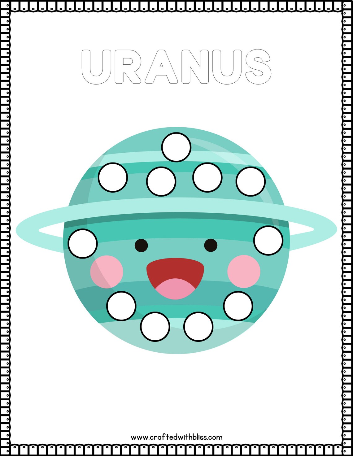 Outer Space Dot Marker Activity Outer Space Do-a-dot Marker - Etsy