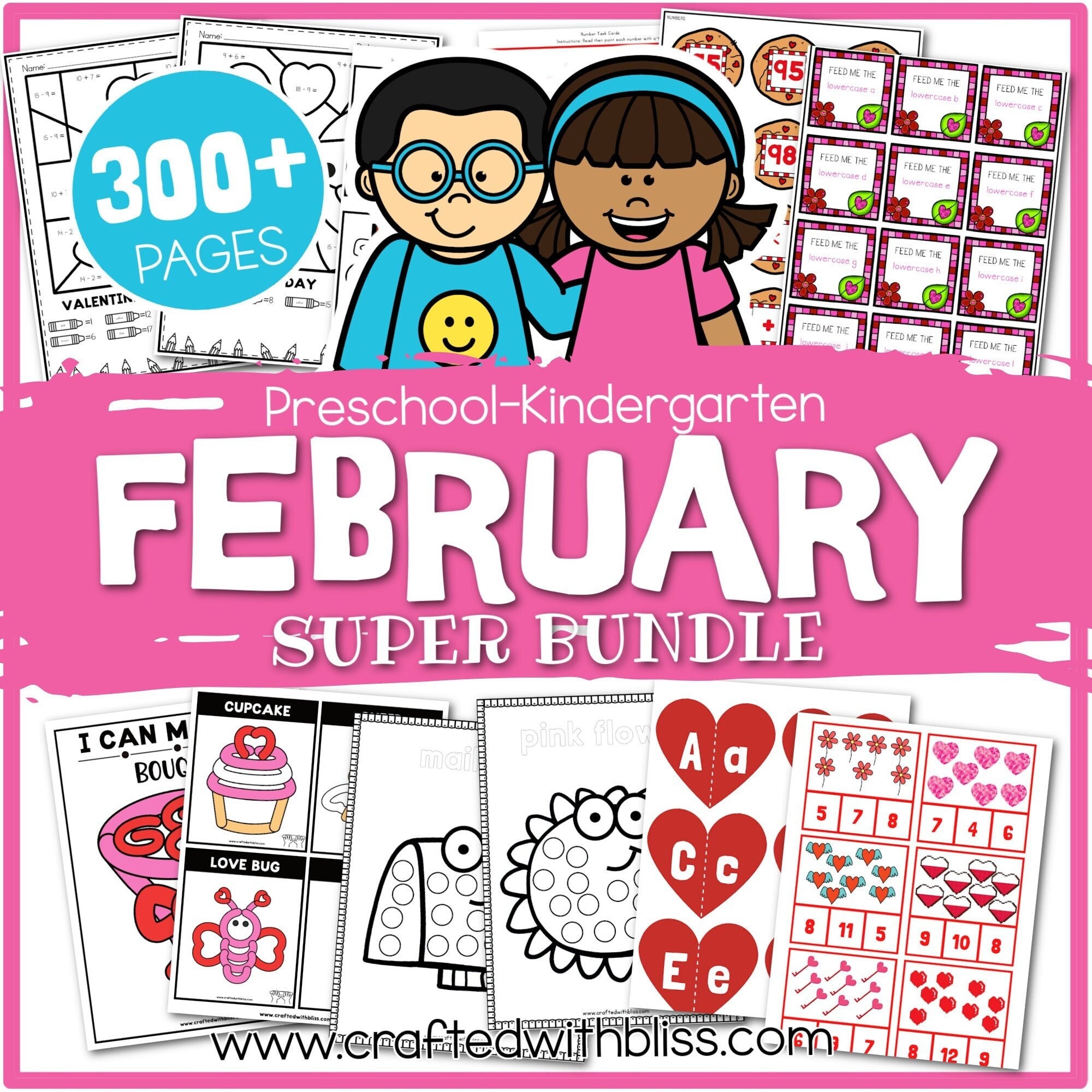 February Preschool-kindergarten Bundle, February Kindergarten ...