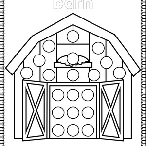 Farm Dot Marker Printable - Etsy