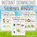Spring Bingo for Kids, Spring Bingo Birthday Party, Classroom Bingo ...