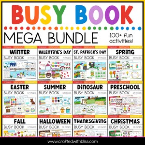 Busy Book Mega Bundle Preschool Kindergarten Toddler - Etsy