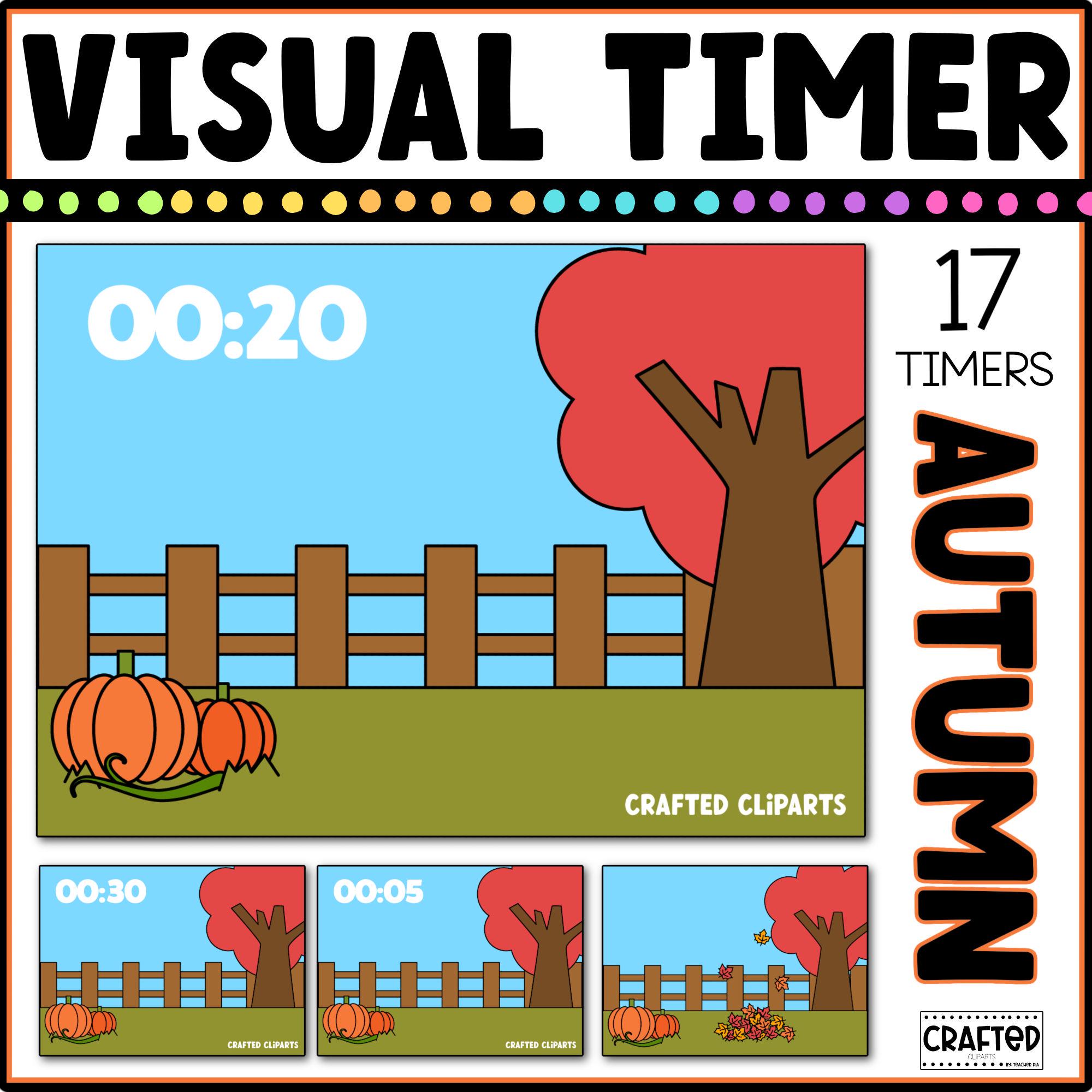 Fall Visual Timer Countdown Classroom Management Tool Transition PPT ...