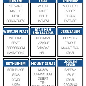 Bible Taboo Party Game 150 Cards Christian Fun Friday Ice Breaker Brain ...