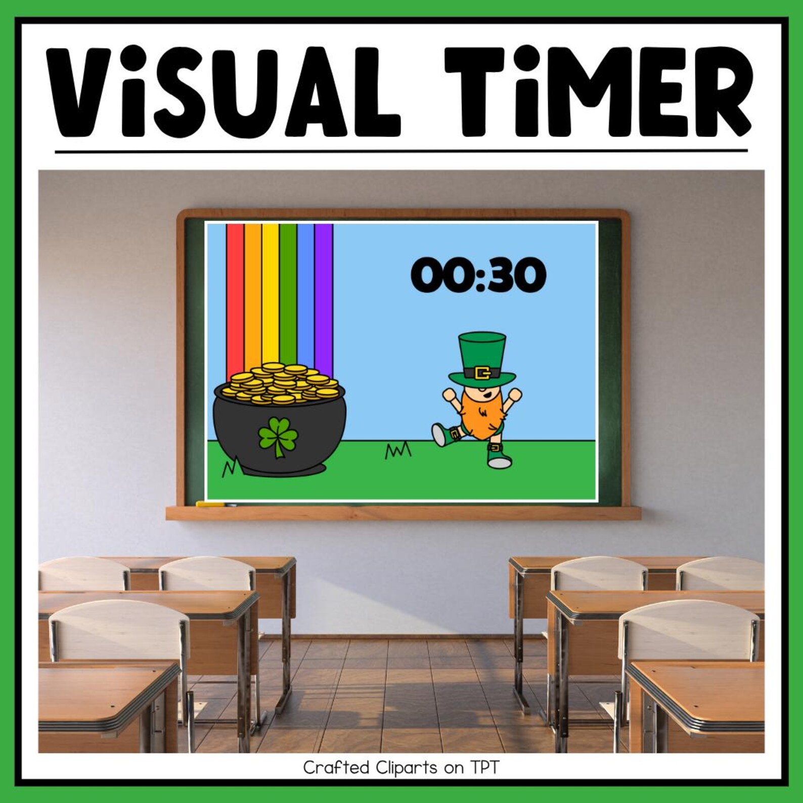 St. Patrick's Day Visual Timer Countdown Classroom Management Tool ...