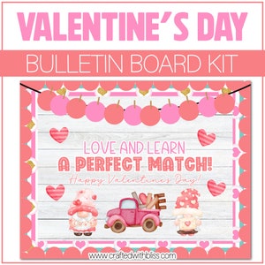 Valentine's Day Bulletin Board Kit Door Classroom Decor February ...