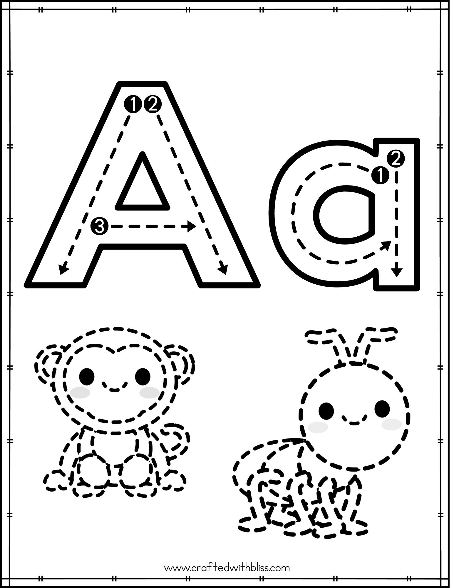 26 Pages Alphabet Tracing Mats, Alphabet Coloring Book Activities A to ...