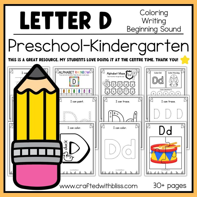 500+ PAGES NO PREP Alphabet Worksheet Mega Bundle Daycare Toddler ...