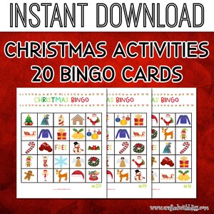 Printable Christmas Games and Fun Activities Pack for Kids Game Bundle ...