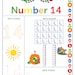 The Very Hungry Caterpillar Number Review Printable 1-20 - Etsy