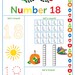 The Very Hungry Caterpillar Number Review Printable 1-20 - Etsy
