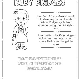 Black History Coloring Pages and Poster Bulletin Board February Theme ...