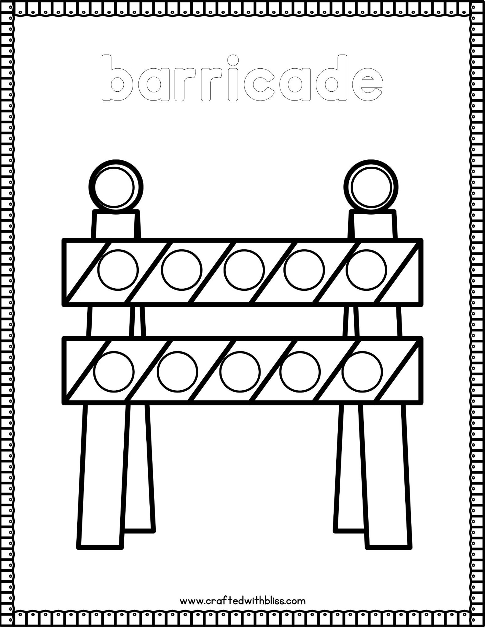 Construction Dot Marker Printable - Etsy