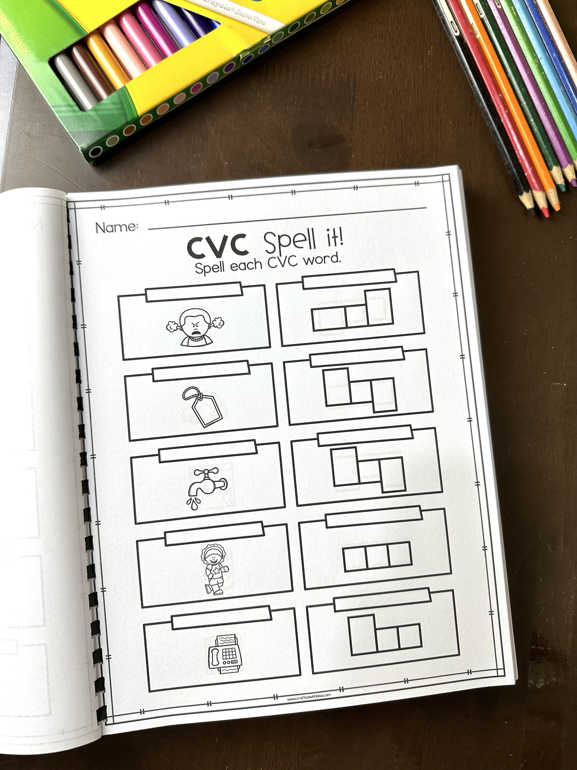 My CVC Activity Book (150+ Pages) | Homeschool | Kindergarten ...
