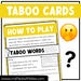 Birthday Taboo Party Game 150 Card Fun Friday Ice Breaker Brain Break ...