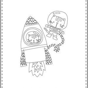 50 Outer Space Coloring Pages for Kids Outer Space Party - Etsy