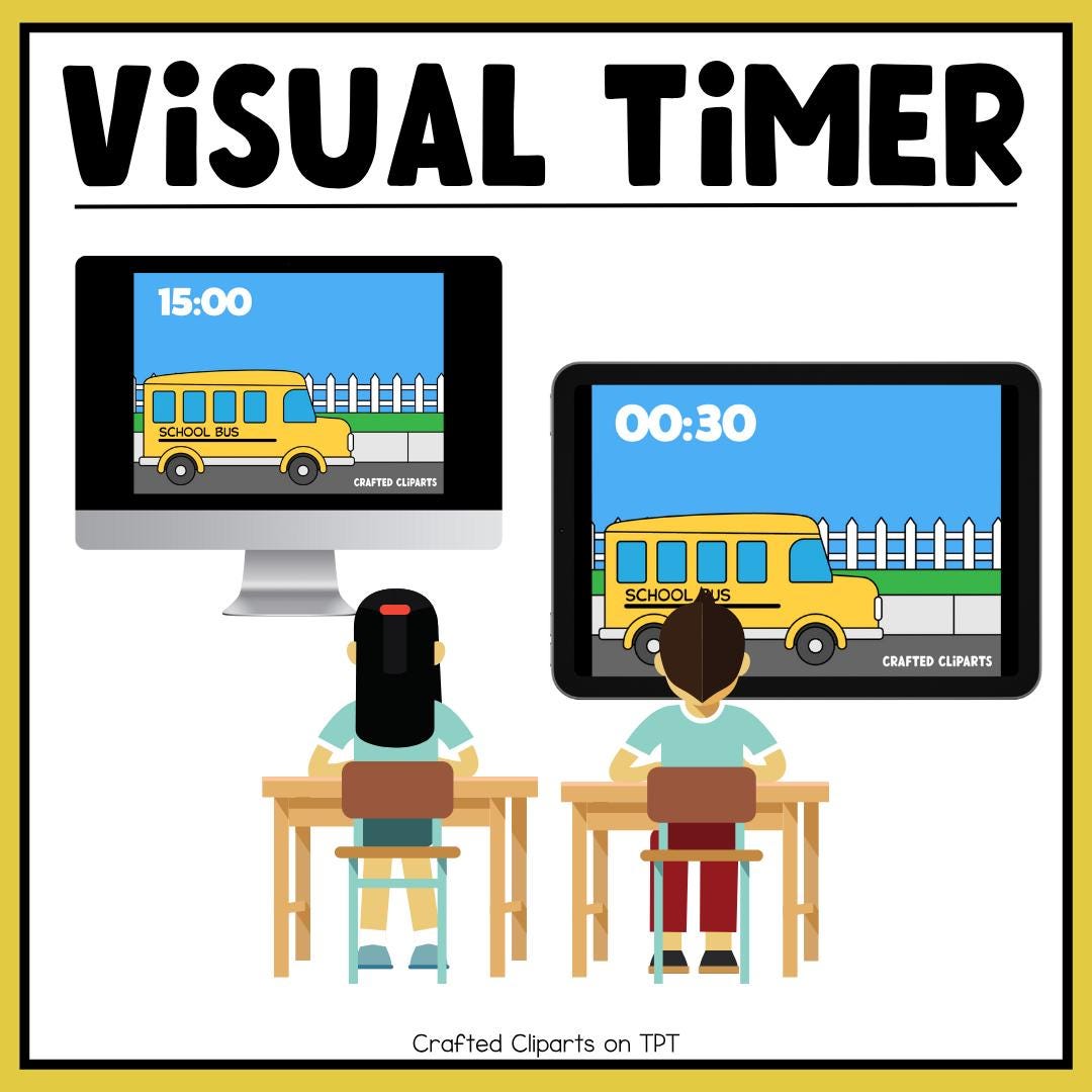 Back to School Visual Timer Classroom Management Tool Transition ...