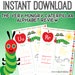 The Very Hungry Caterpillar Alphabet Review Printable,the Very Hungry ...