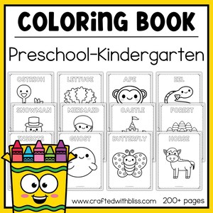 200+ Coloring Pages for Kids MEGA BUNDLE | Coloring Book | Coloring ...