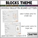 Block Brick Theme Bulletin Board Letters | Door Classroom Decor ...