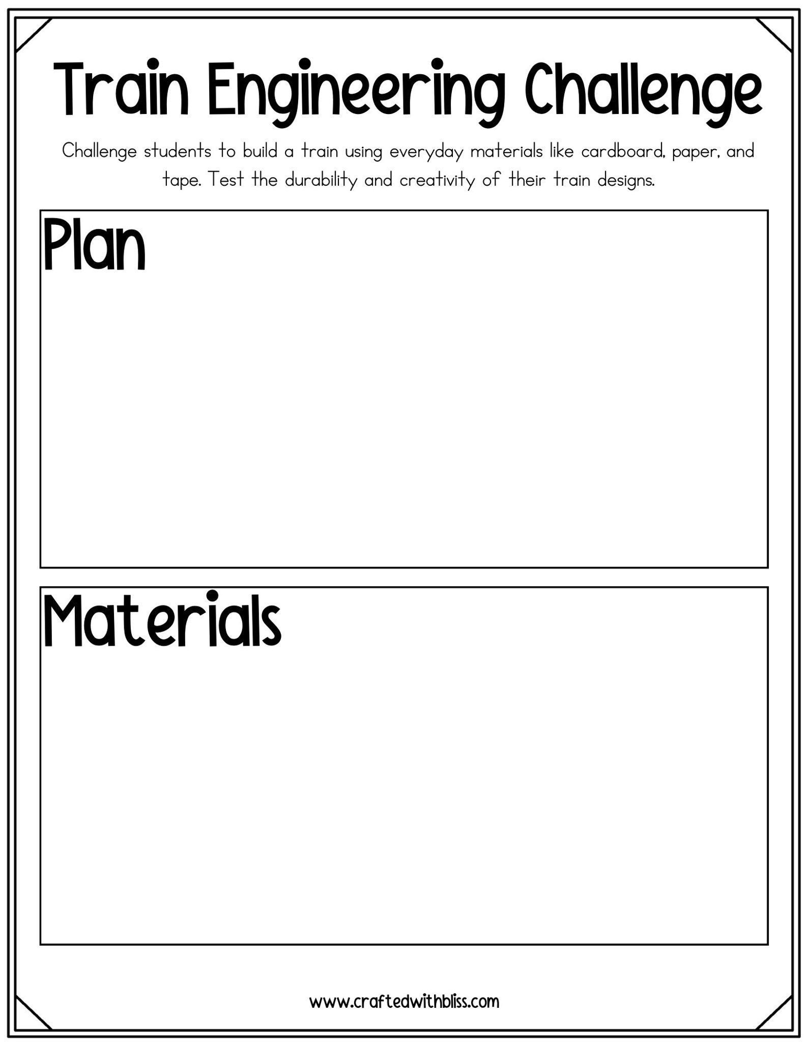 Build A Train Craft and Writing Prompt K-3 Center Morning Work - Etsy