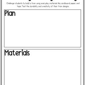 Build A Train Craft and Writing Prompt K-3 Center Morning Work - Etsy