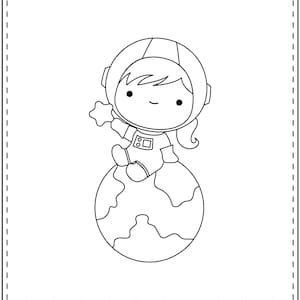 50 Outer Space Coloring Pages for Kids Outer Space Party - Etsy