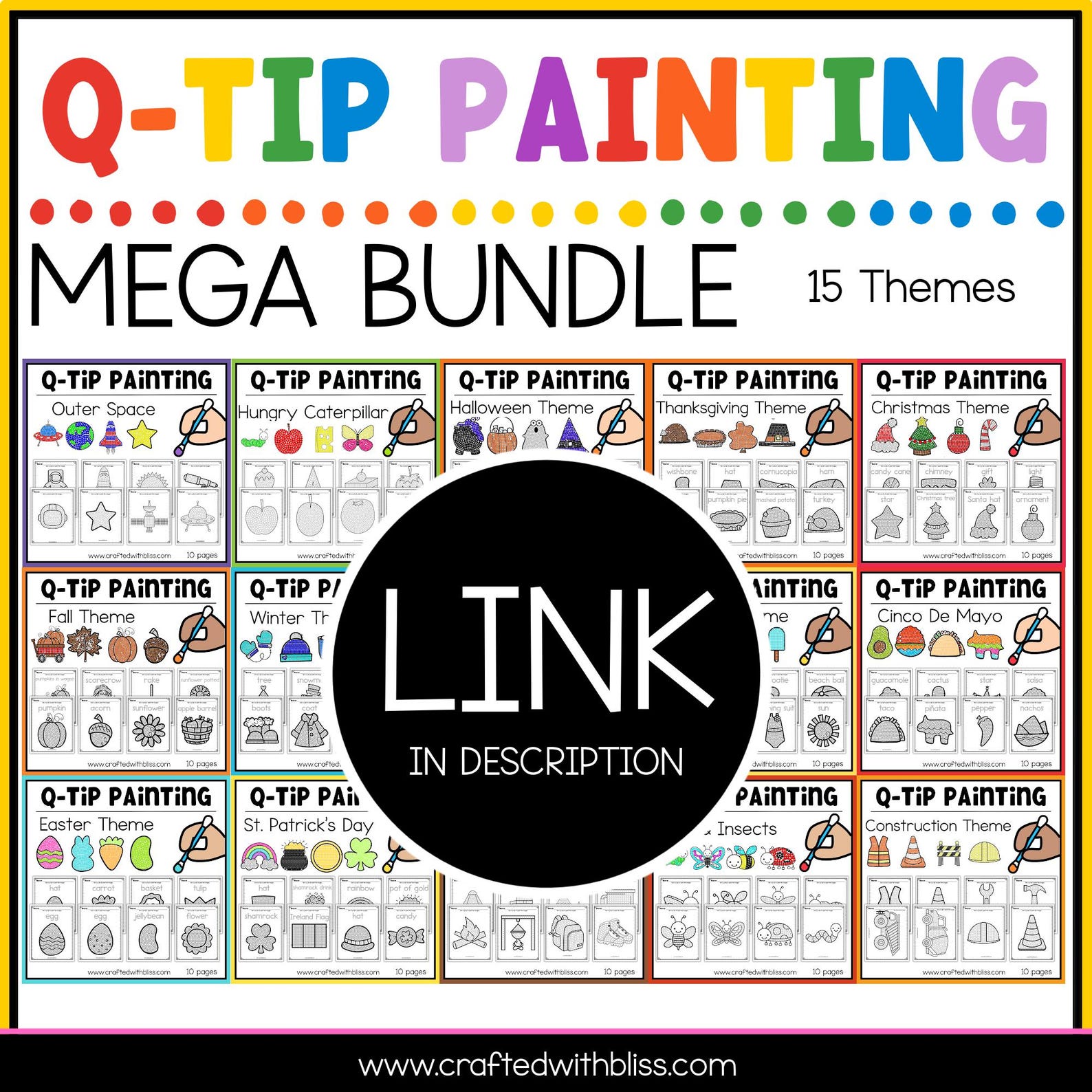 Q-tip Painting Summer Craft - Etsy