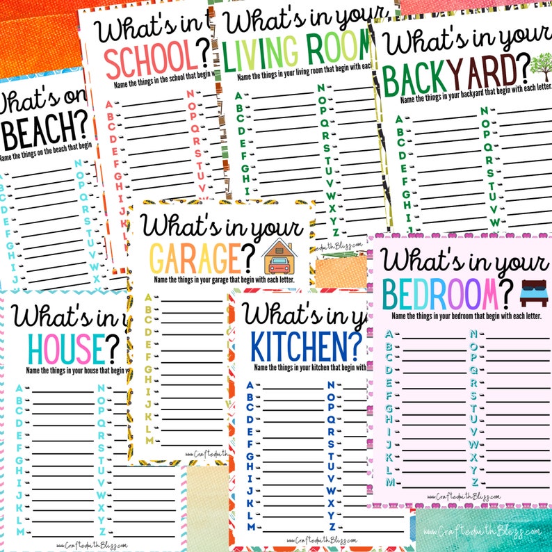 Printable Bring Me Game Scavenger Hunt, Kids Party Game Bring Me Hunt ...