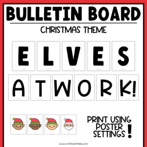 Christmas Bulletin Board Kit - Etsy