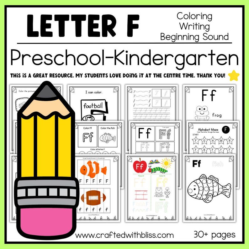 500+ PAGES NO PREP Alphabet Worksheet Mega Bundle Daycare Toddler ...