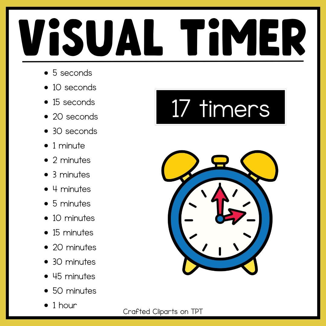 Back to School Visual Timer Classroom Management Tool Transition ...