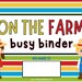 Farm Busy Book Printable | 58 Pages Toddler Activities | on the Farm ...