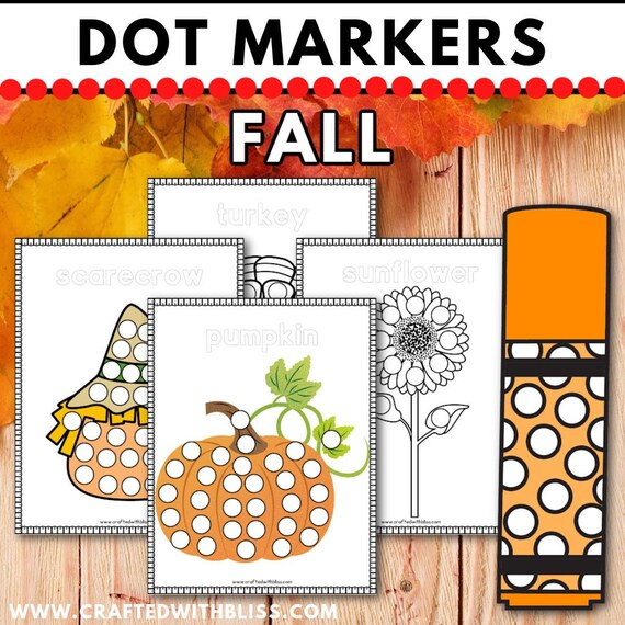 Fall Dot Marker Activity Fall Do-a-dot Marker Fine Motor - Etsy