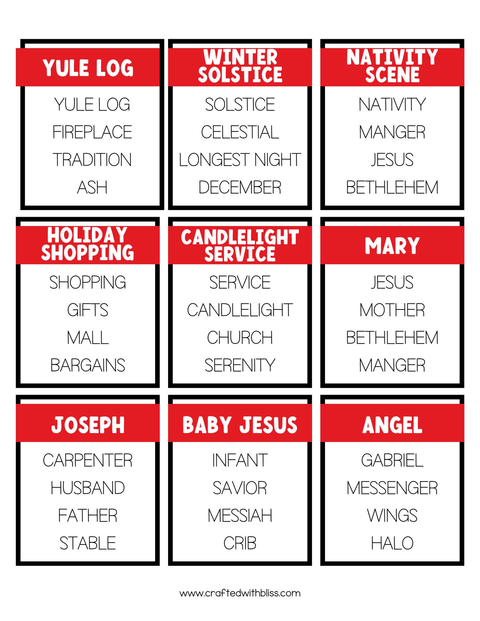 Christmas Taboo Game 150 Cards Christmas Party Game Night Forbidden ...