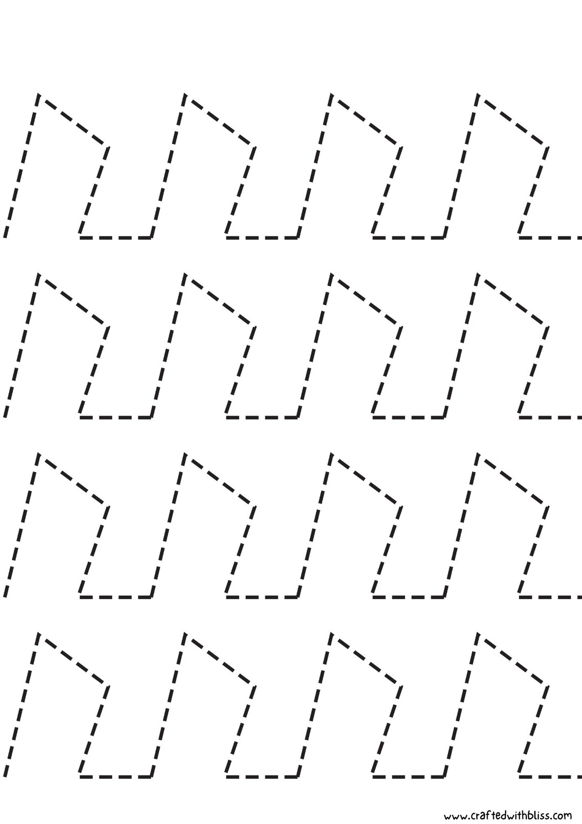 Printable Scissors Practice, Tracing Worksheets, Preschool Worksheets ...