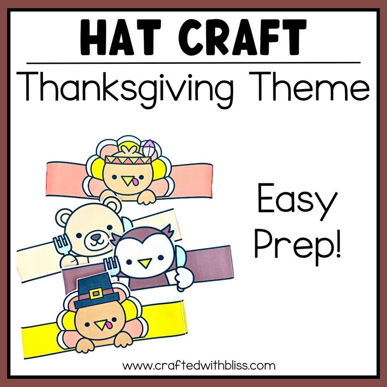 Thanksgiving Craft Hat Crown - Etsy