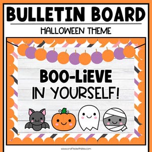 Halloween Bulletin Board Kit Ghost Boo - Etsy