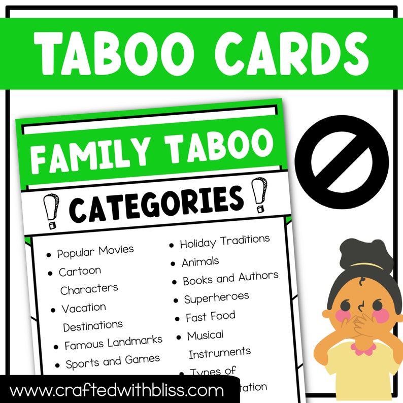 Family Reunion Taboo Game 150 Cards Reunion Party Party Game Night ...