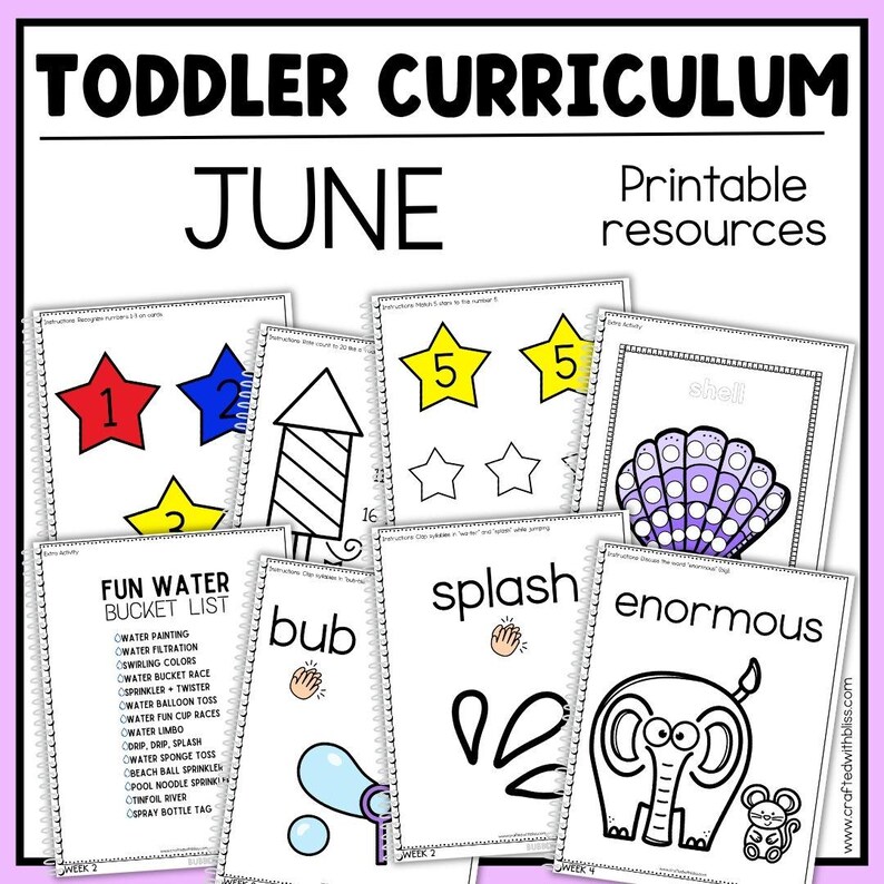 Toddler Curriculum MEGA Bundle Tot School Homeschool Daycare 2-3 Yo 48 ...