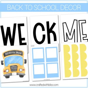 Welcome Back to School Bulletin Board Kit | Classroom Decor - Etsy