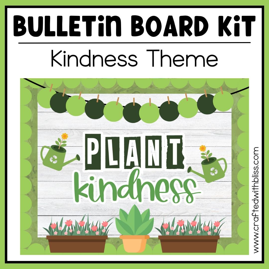 Plant Kindness Bulletin Board Kit - Etsy