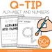 Q-tip Painting Alphabet and Numbers (0-20) Printable Pack | Dip and Dot ...