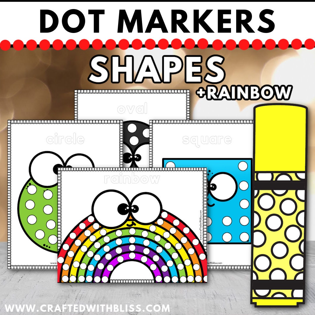 Cute Shapes Dot Marker Printable - Etsy