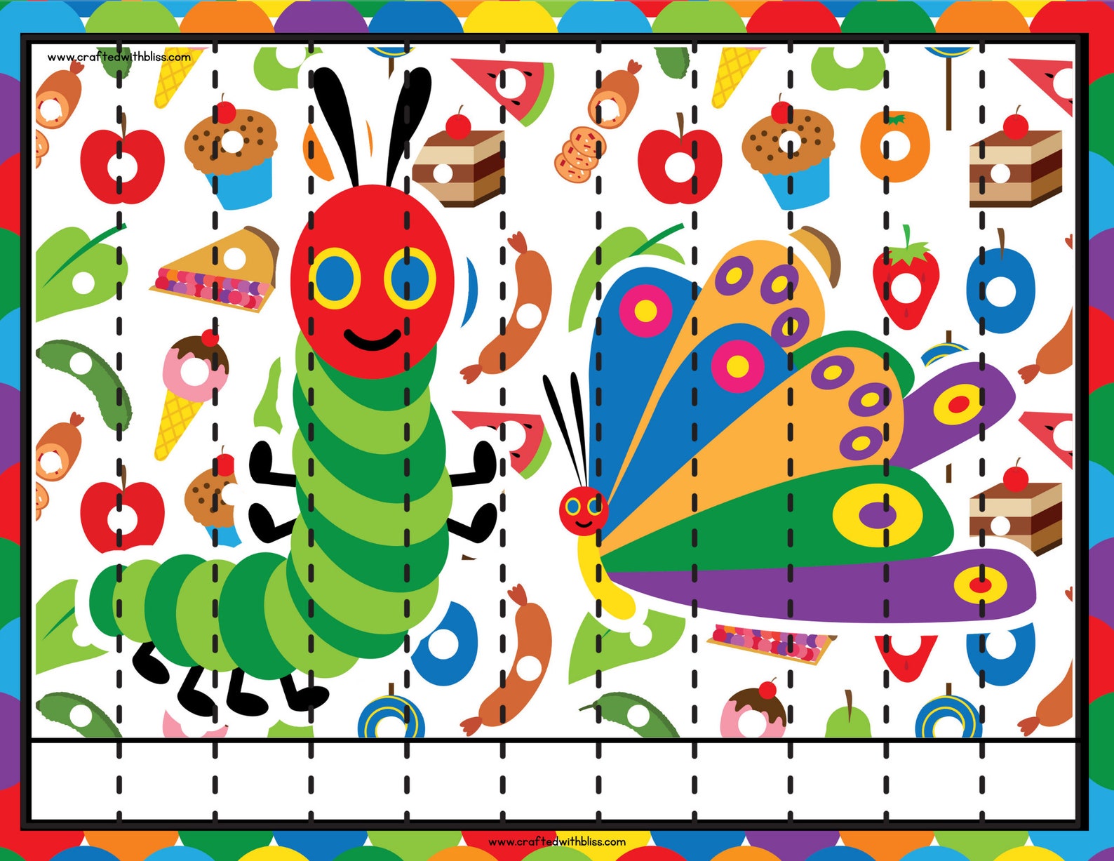 Hungry Caterpillar Alphabet and Number Order Puzzle math and Literacy ...