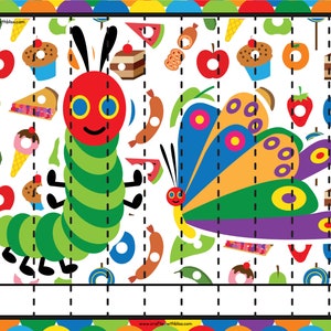 Hungry Caterpillar Alphabet and Number Order Puzzle (math and Literacy ...