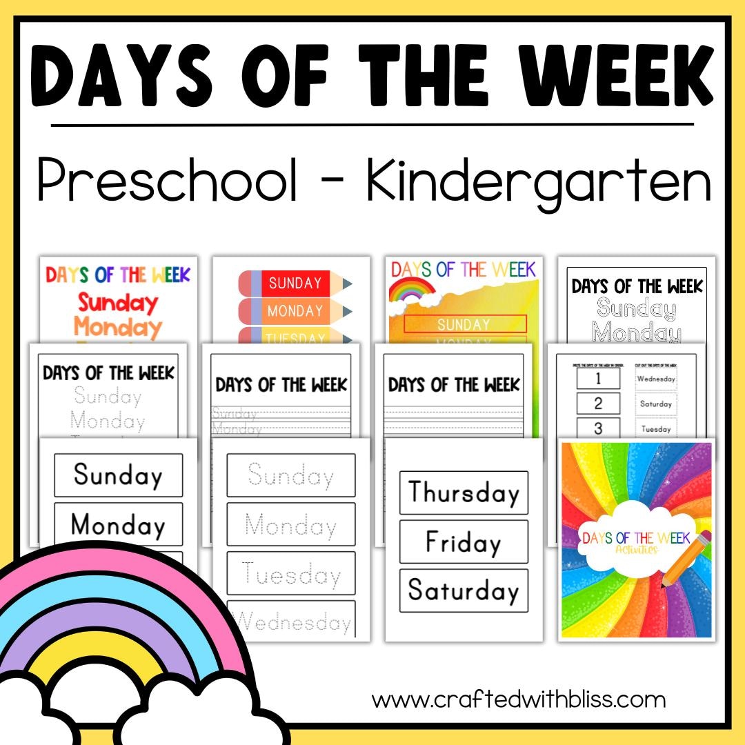 Days Of The Week Printable Worksheets