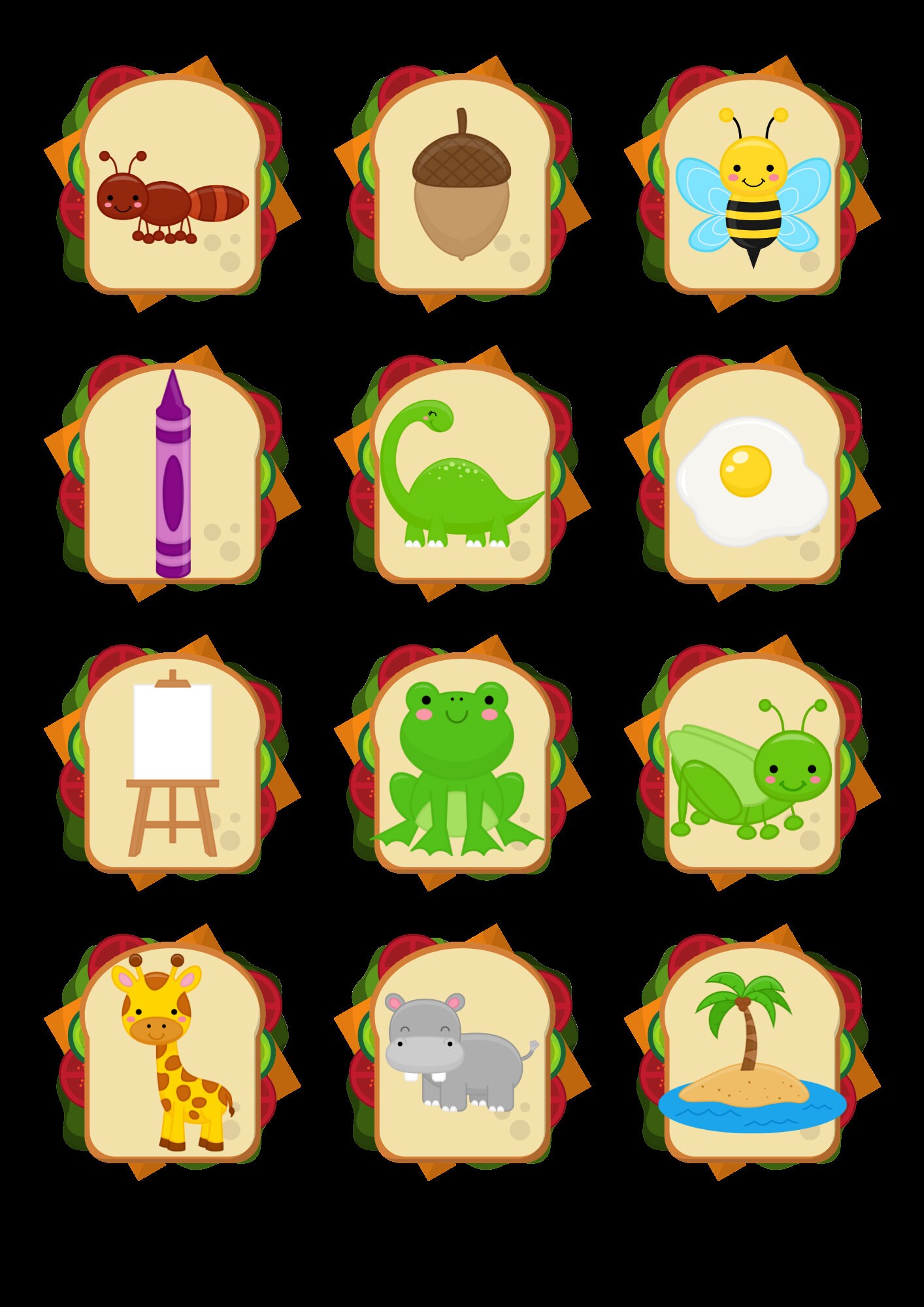 Feed the Bear Camping Theme Feed Me Literacy Center Math Center Camping ...